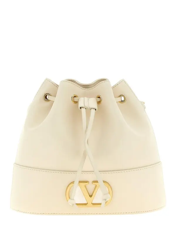 Valentino Garavani Vlogo Signature Sechiello Bag - White
