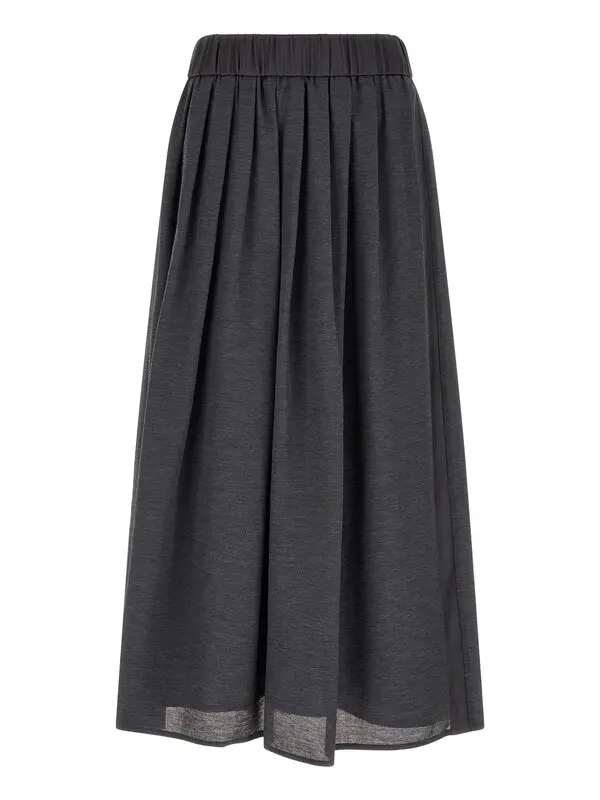 Peserico Skirt With Elastic - Gray