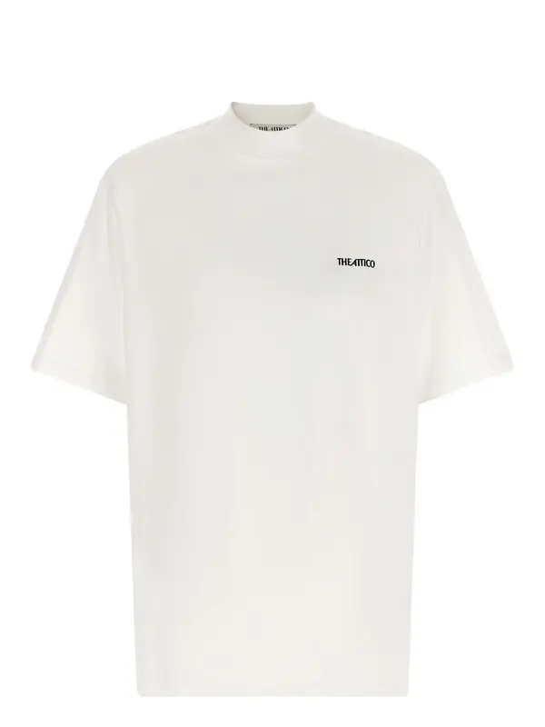 Attico Mock-neck T-shirt - White