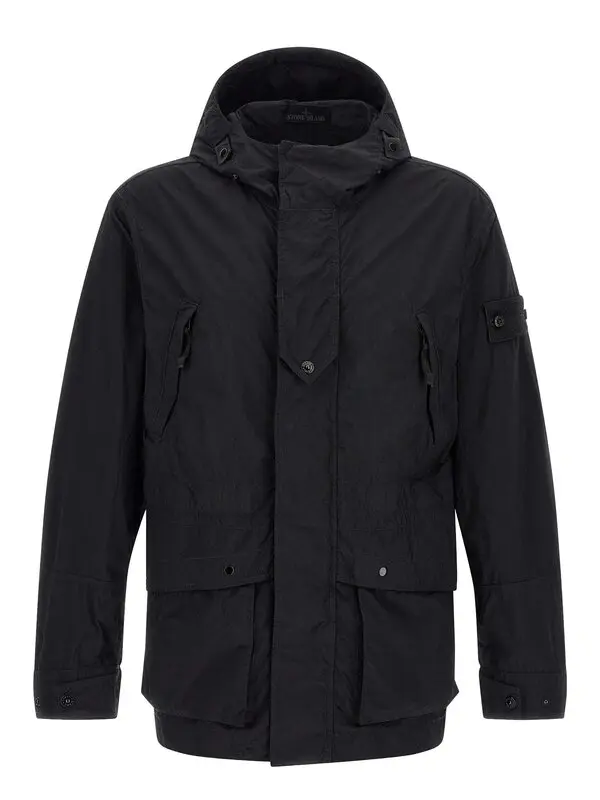 Stone Island Badge Ghost Jacket - Black