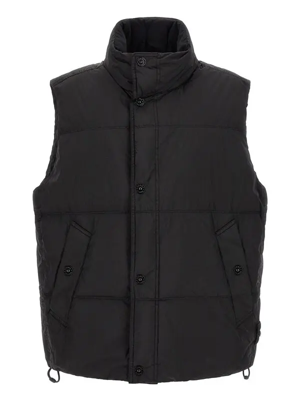 Stone Island Quilted Padded Vest - Black