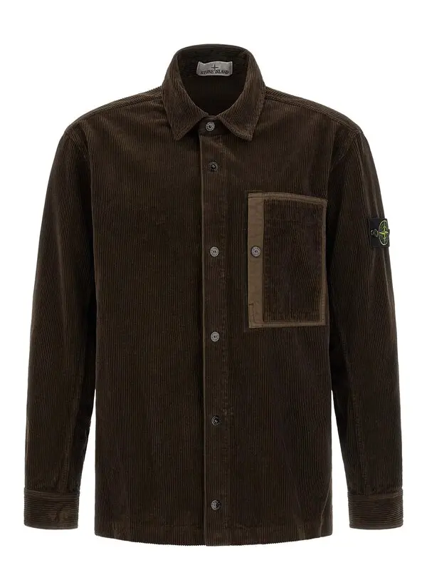 Stone Island 1200016' Overshirt - Brown