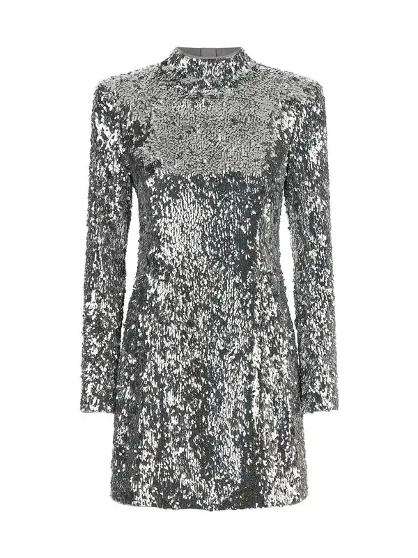 Balmain Sequin Dress - Silver
