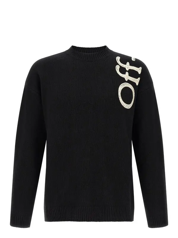 Off-White Vertical Bookish Sweater - Multicolor