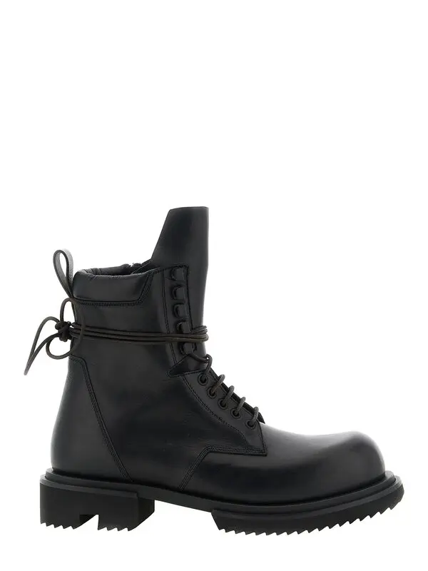 Rick Owens Low Army Gabe Ankle Boots - Black