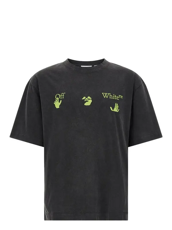 Off-White Bacco Arrow Skate' T-shirt - Black