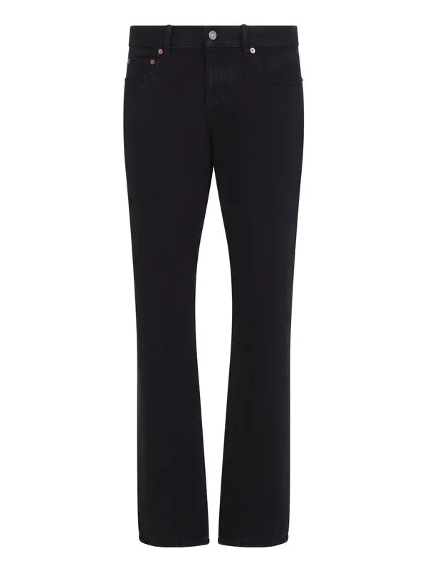 Saint Laurent Slim Fit Five-pocket Jeans - Black