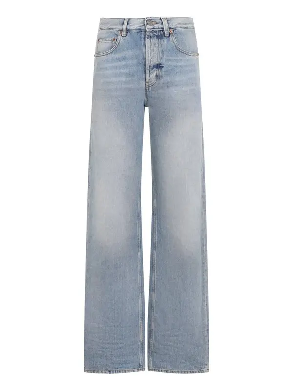 Saint Laurent Neo 90's Wide-leg Jeans - Blue