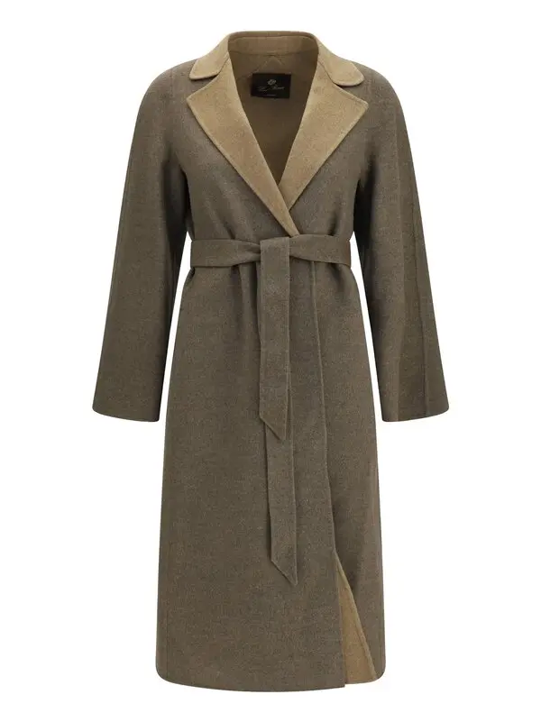 Loro Piana Francesca Double-faced Cashmere Coat - Brown