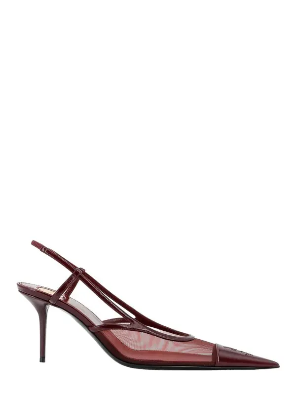 Saint Laurent Renee Mesh Pump With Cassandre Toe - Multicolor