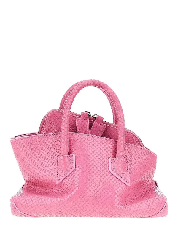 Attico Leather Mini 'la Passeggiata' Bag - Pink