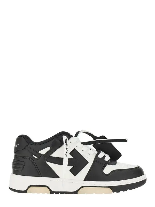 Off-White Out Of Office" Leather Sneakers - Black