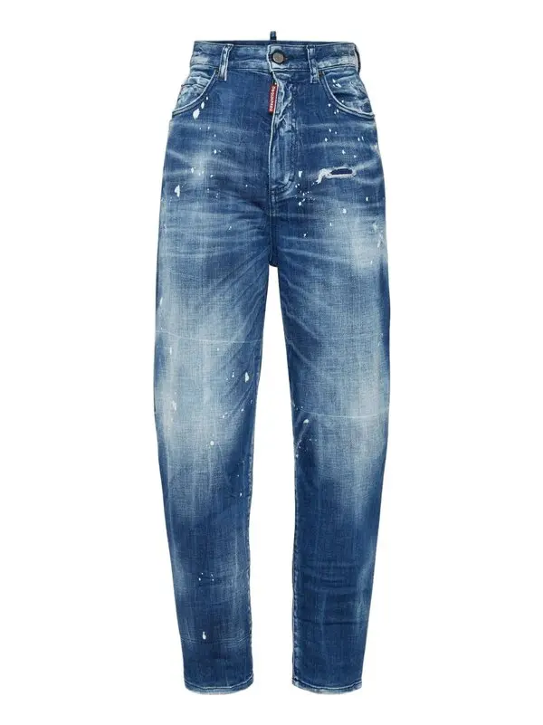 Dsquared2 Medium Wash Five-pocket Jeans - Blue