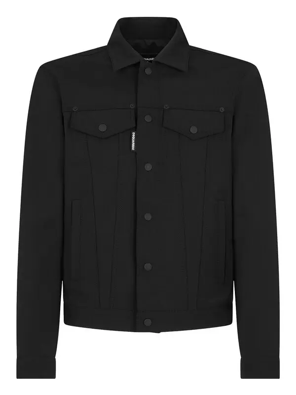 Dsquared2 Tailored Denim Jacket - Black