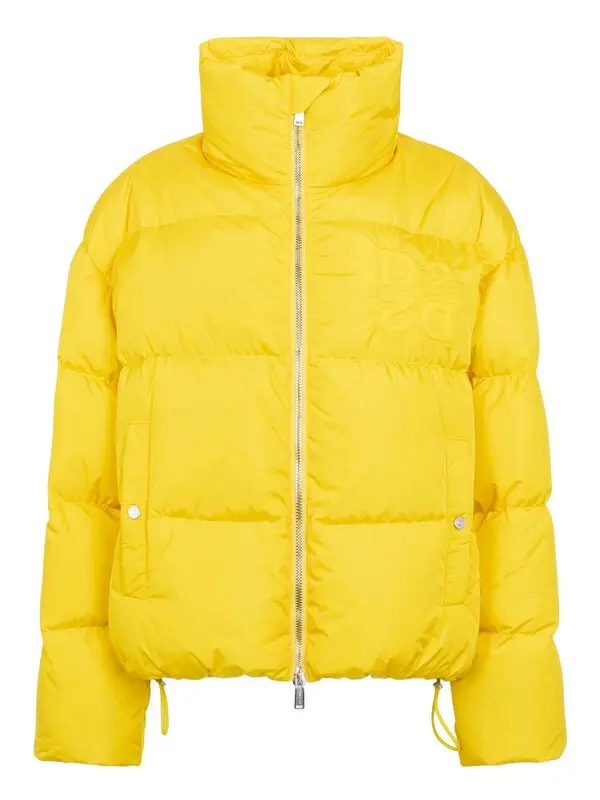 Dsquared2 Upside Down Puffer Jacket With High Neck - Yellow