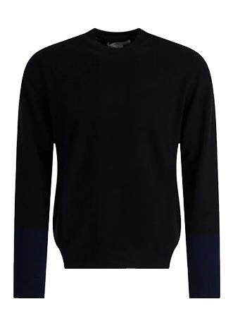 Comme Des Garçons Forever Wool Crew Neck Sweater - Black
