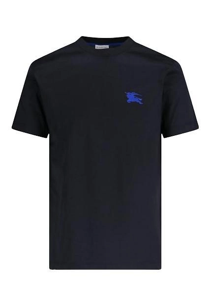 Burberry Logo Embroidered Slim Fit T-shirt - Black
