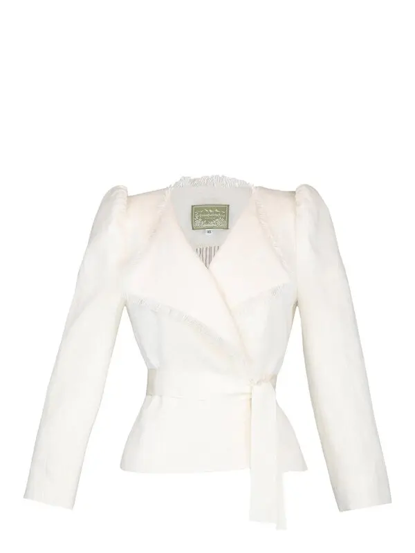 Lena Hoschek Adelaide Linen Jacket - Ivory