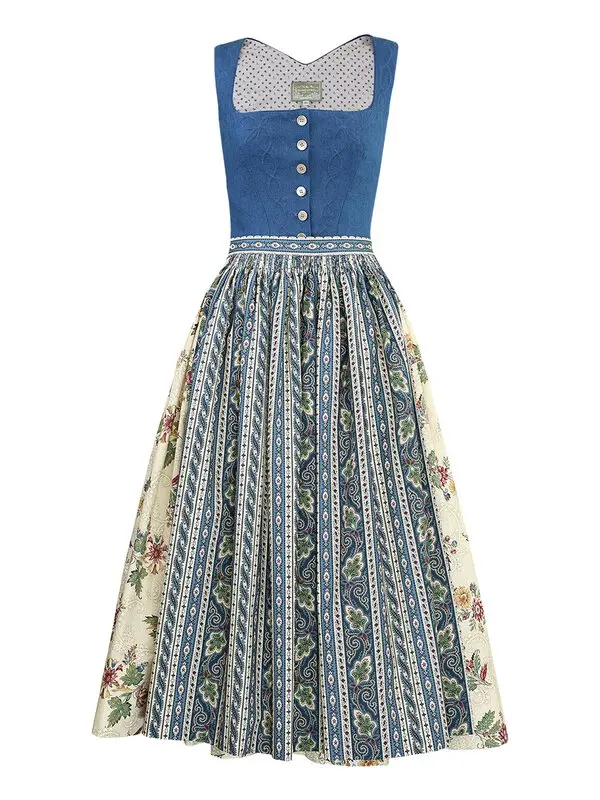 Lena Hoschek Agnes Linen Dirndl Dress - Multi