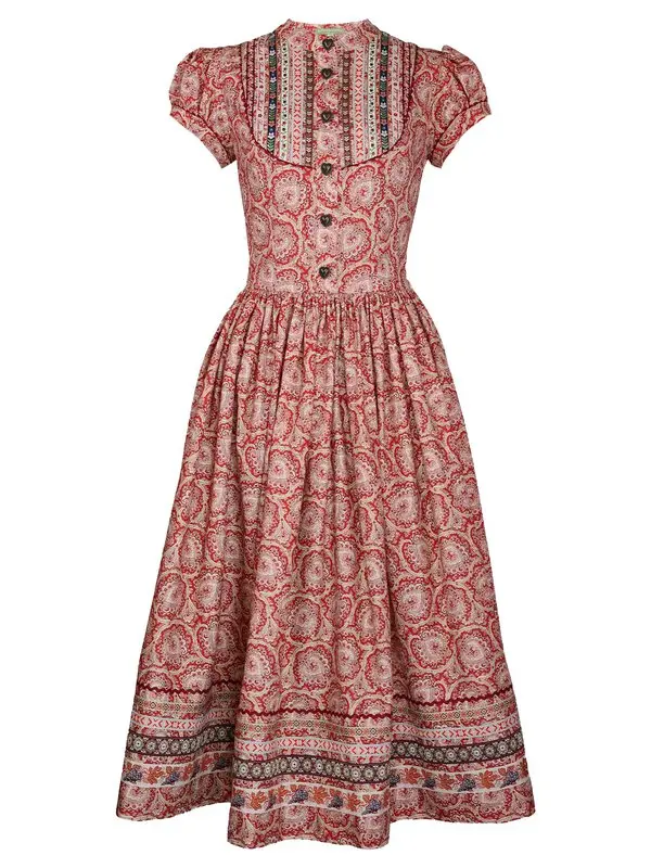 Lena Hoschek Gretl Cotton Midi Dress - Print