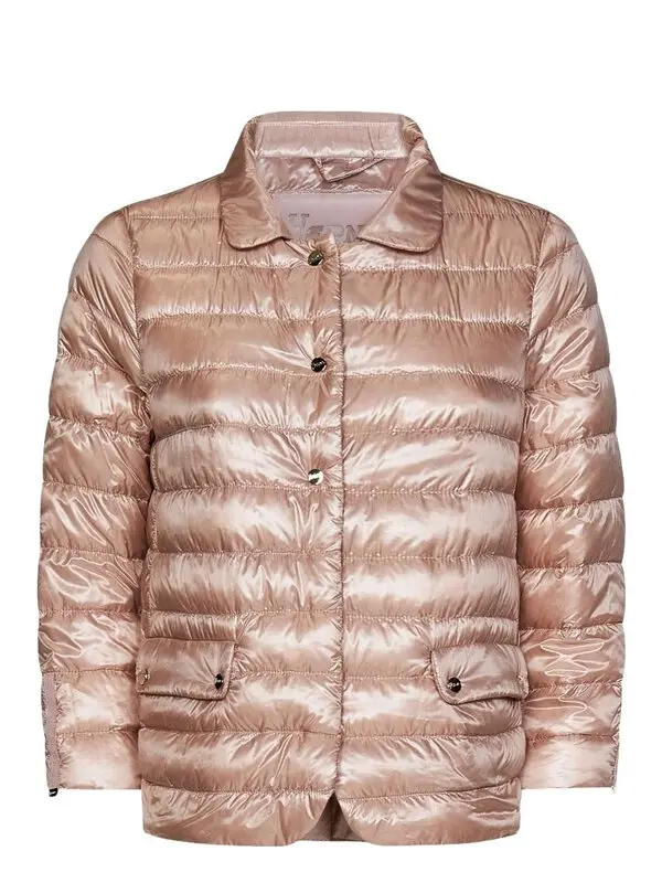 Herno Padded Jacket With Button Fastening - Pink