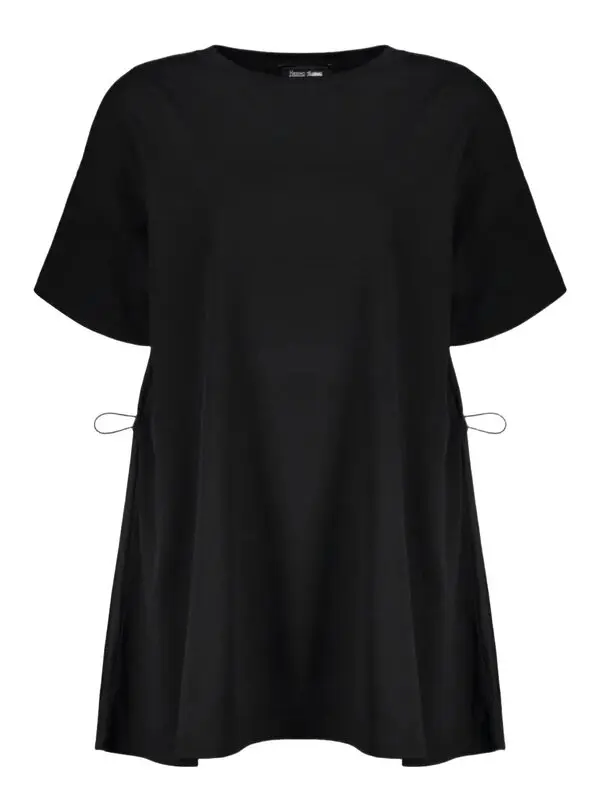 Herno Oversized Drawstring T-shirt - Black