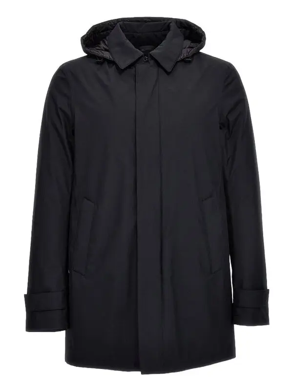 Herno Long-sleeved Hooded Gore-tex Jacket - Black