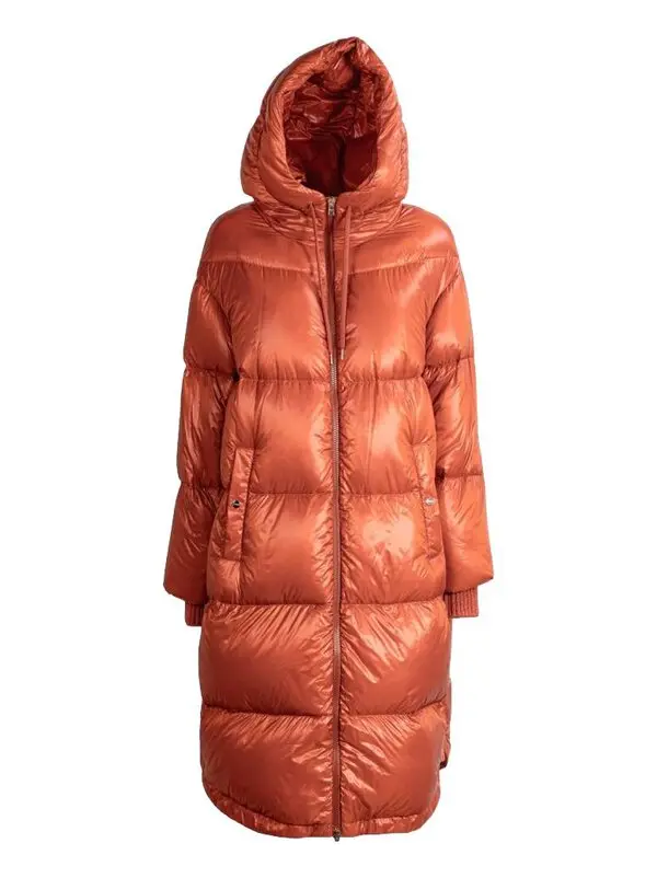 Herno Quilted Hooded Down Coat - Red