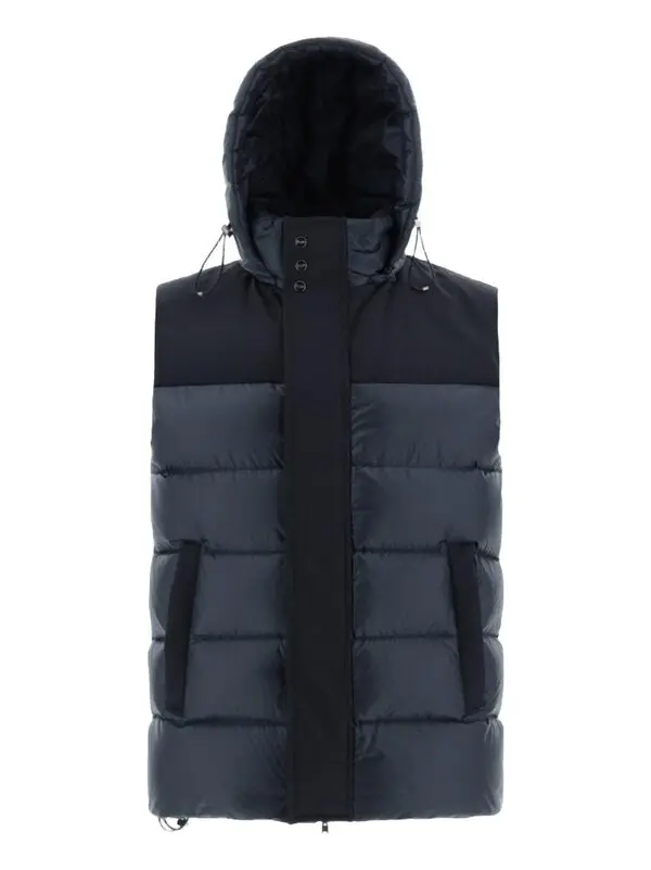 Herno Hooded Gilet - Black