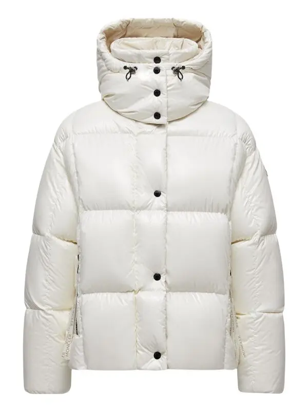 Moncler Parana Hooded Short Down Jacket - White