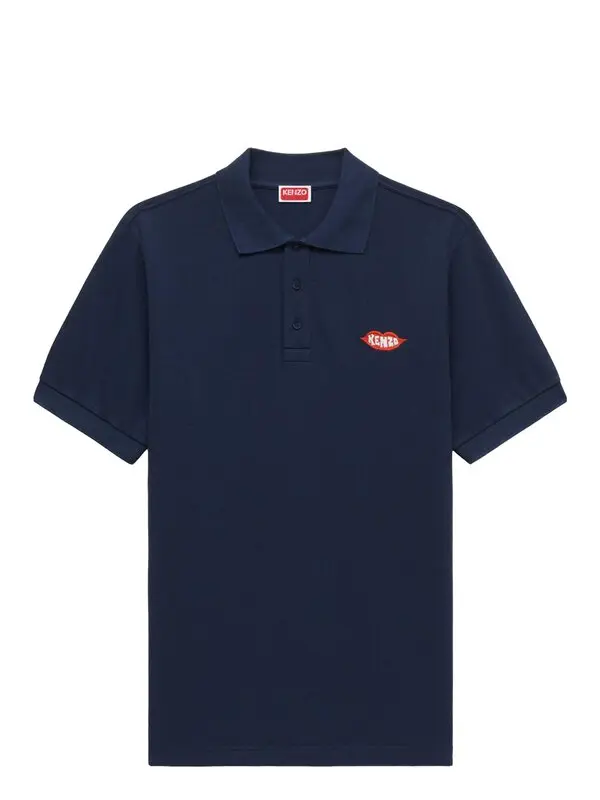 Kenzo Loves' Slim Polo In Cotton - Blue-black