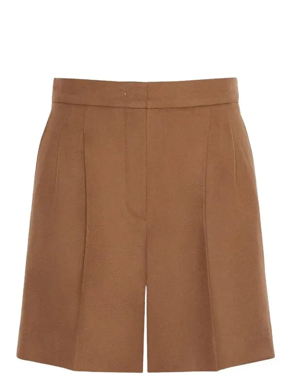 Max Mara Ragazza Pleated Shorts - Tobacco