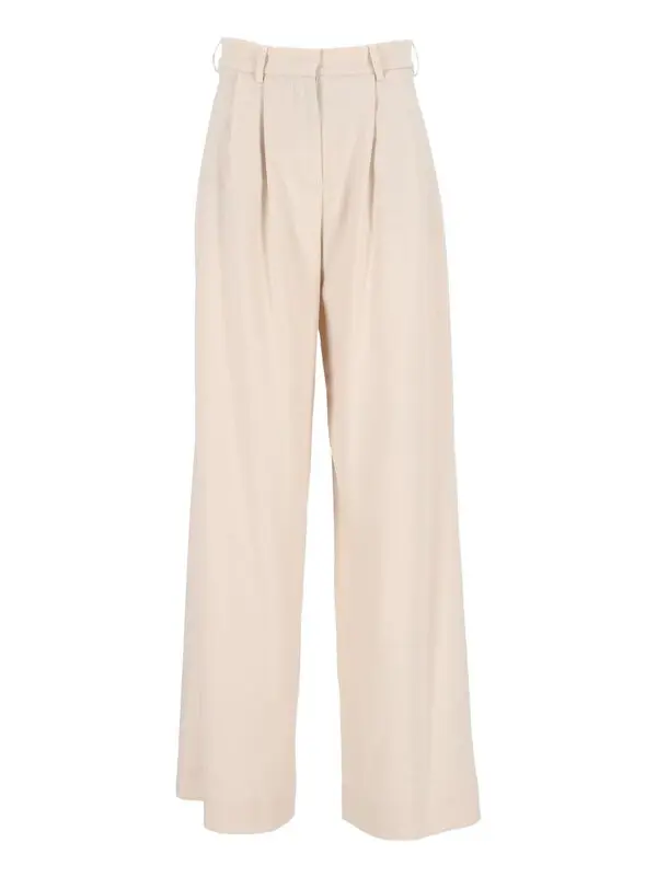 AL DUCA DAOSTA 1902 Tailored Trousers With Belt Loops - White