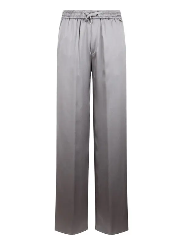 Herno Drawstring Straight Leg Pants - Gray
