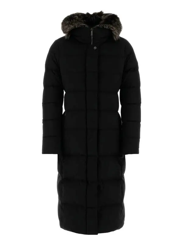 MOORER Hooded Down Jacket - Black