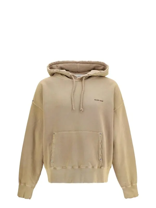 GOLDEN GOOSE Hooded Sweatshirt Mae - Brown