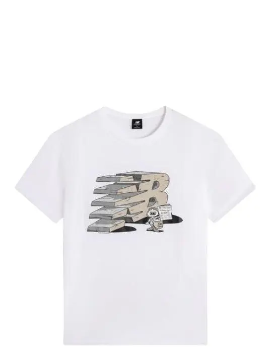 NEW BALANCE 3d Logo T-shirt Asia Sizing - White