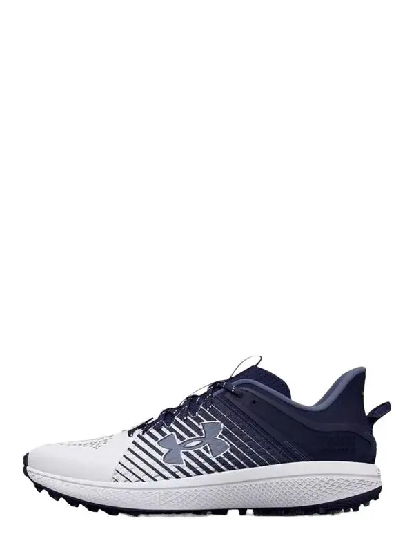 Under Armour Yard Turf Baseball Shoes - White/blue