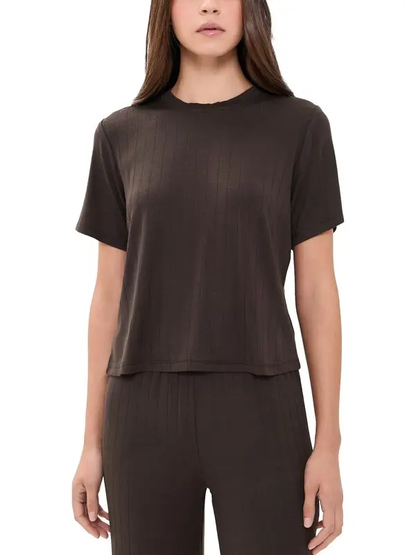 Honeydew Intimates Cloud Modal Tee - Chocolate
