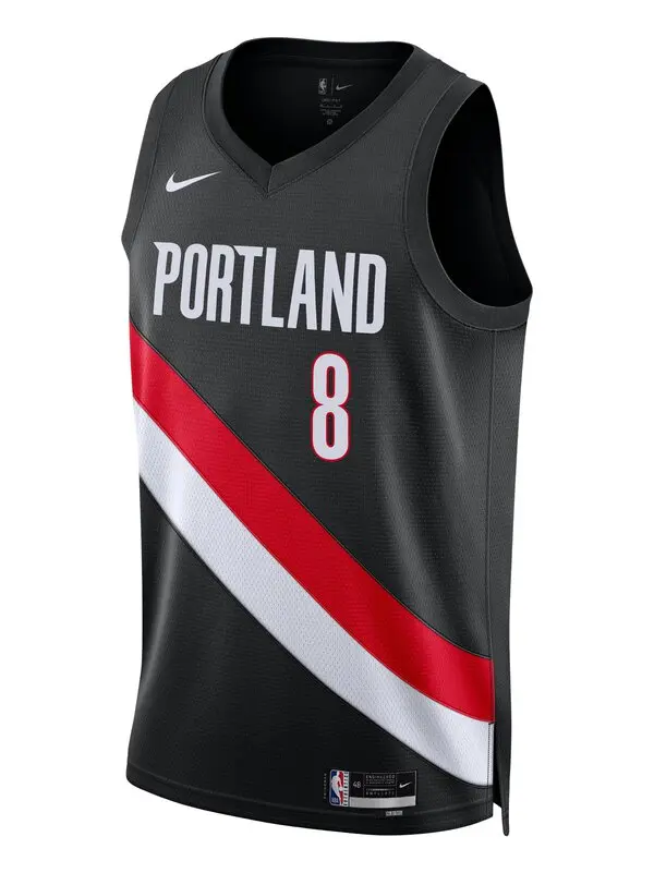 Nike Nba Portland Trail Blazers Deni Avdija Swingman Jersey - Black