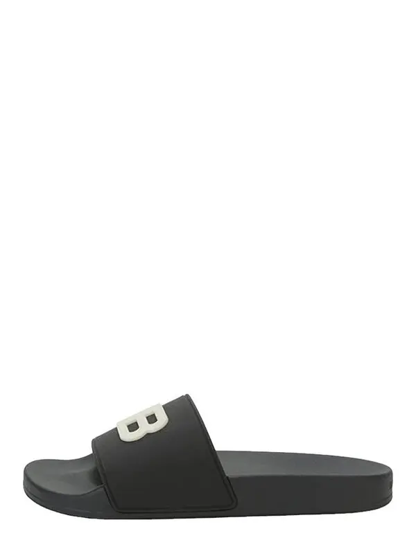 Balenciaga Pool Slides Glow - Black