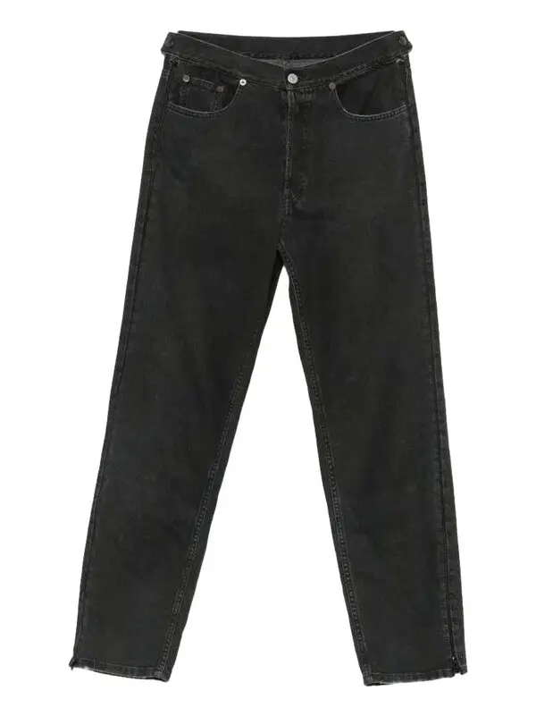 HAIKURE Straight-leg Jeans With Zip Detail - Black