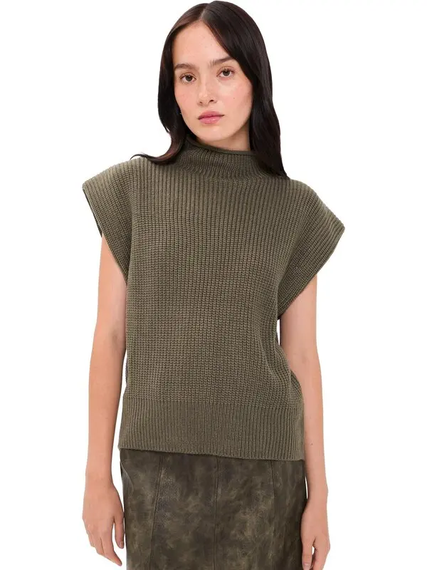 EN SAISON Devon Sweater Vest - Olive