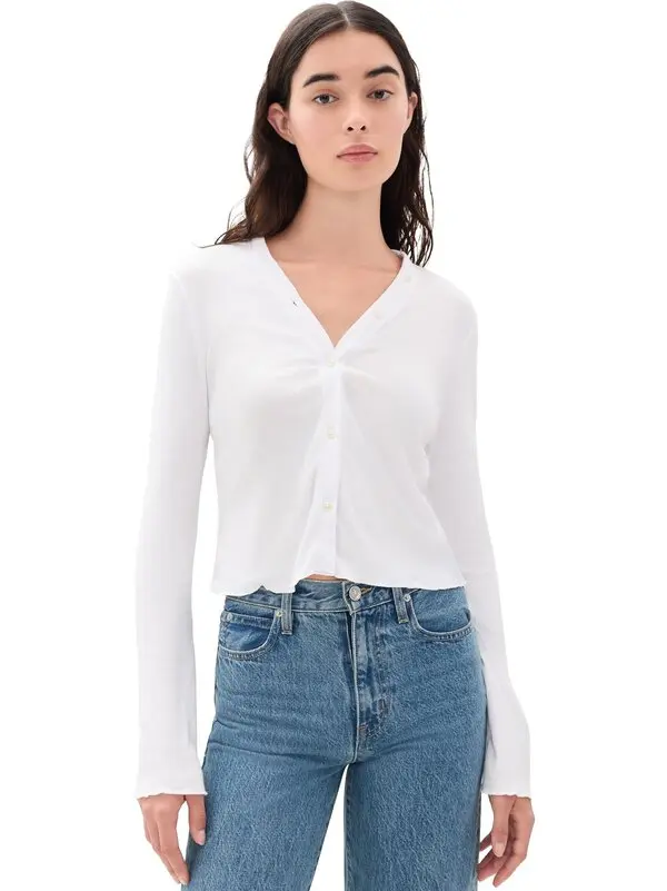 ASHER Chelsea Cardigan - White