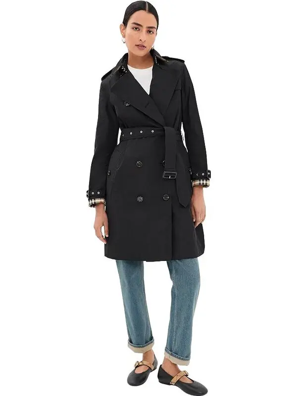 Burberry Kensington Trench Coat - Black