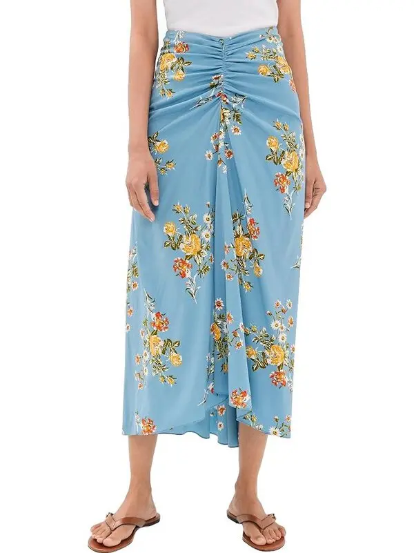 Veronica Beard Limani Skirt - Blue River Multi