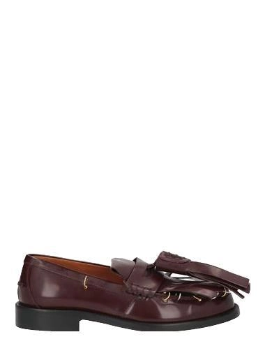 Marni Leather Loafers With Tassel Detail - Red