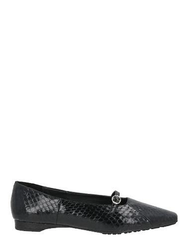 SEBAS. Sebas Leather Ballet Flats - Black