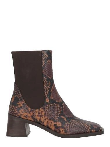 ZINDA Leather Ankle Boots - Brown