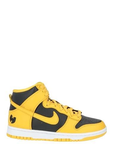 Nike High Top Leather Sneakers - Yellow